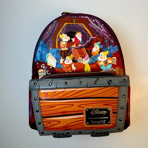 Loungefly | Bags | Loungefly Disney Seven Dwarfs Mine Cart Mini ...